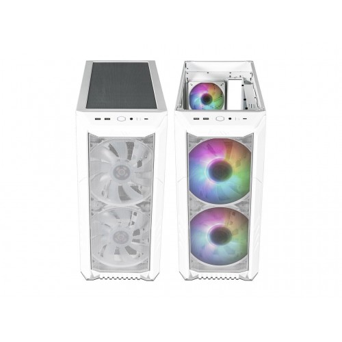 Cooler Master HAF 500 ARGB Mid-Tower Case - White - H500-WGNN-S00