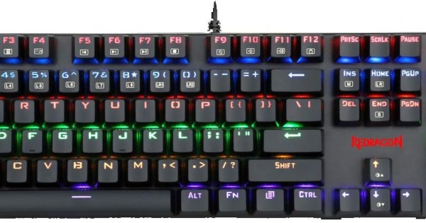 REDRAGON K565R RUDRA RAINBOW MECHANICAL KEYBOARD (RED SWITCHES) - K565R